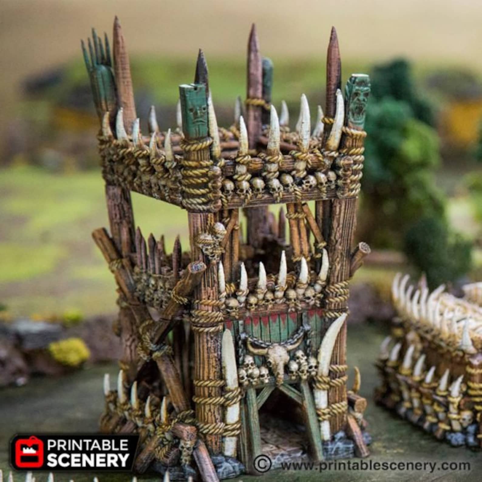 Dwarves, Elves and Demons - Dnd Terrain Tribal Tower | Dnd 28mm ...