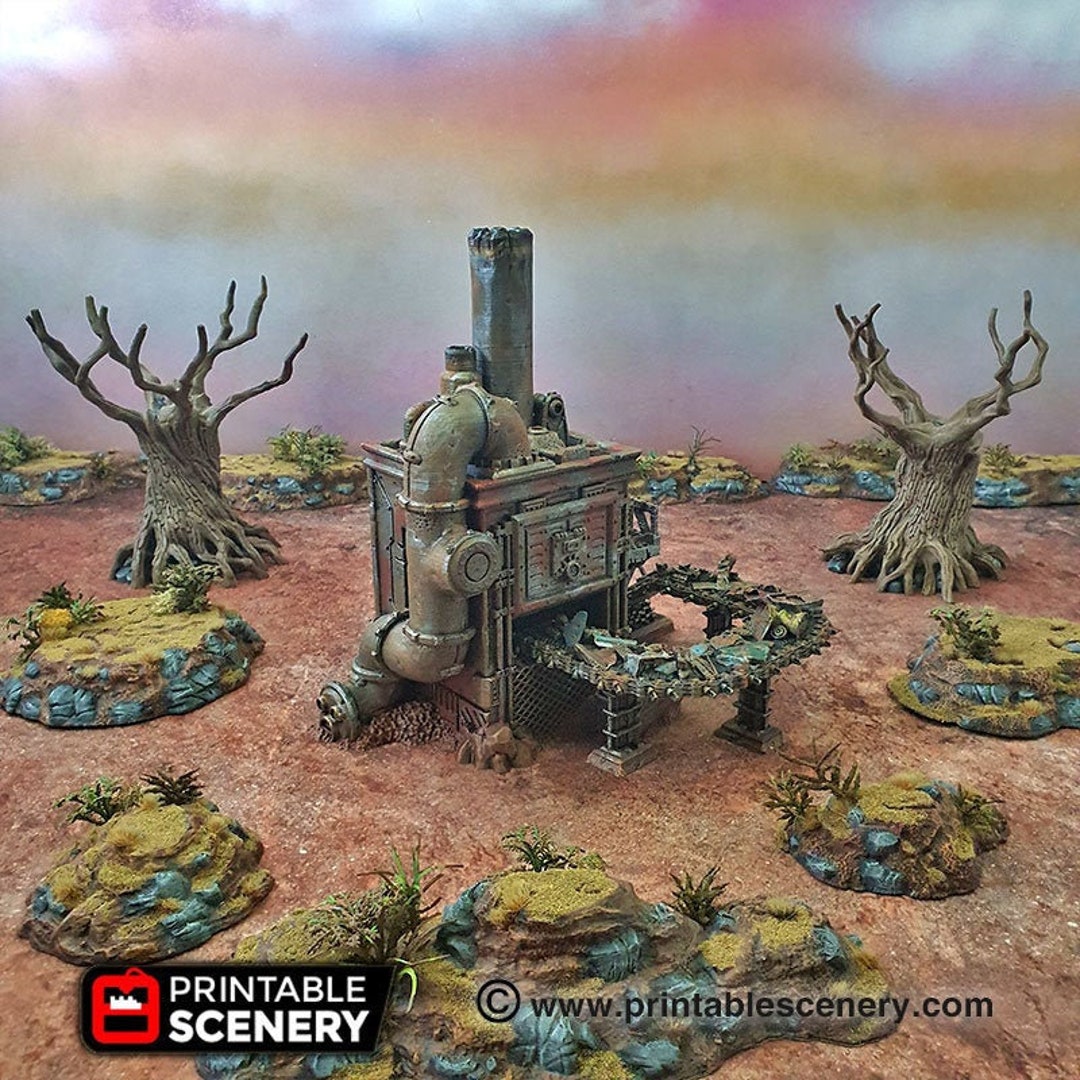 Recycling Tower for Wasteworld Terrain, Gaslands, Dnd, D&D, Dungeons ...