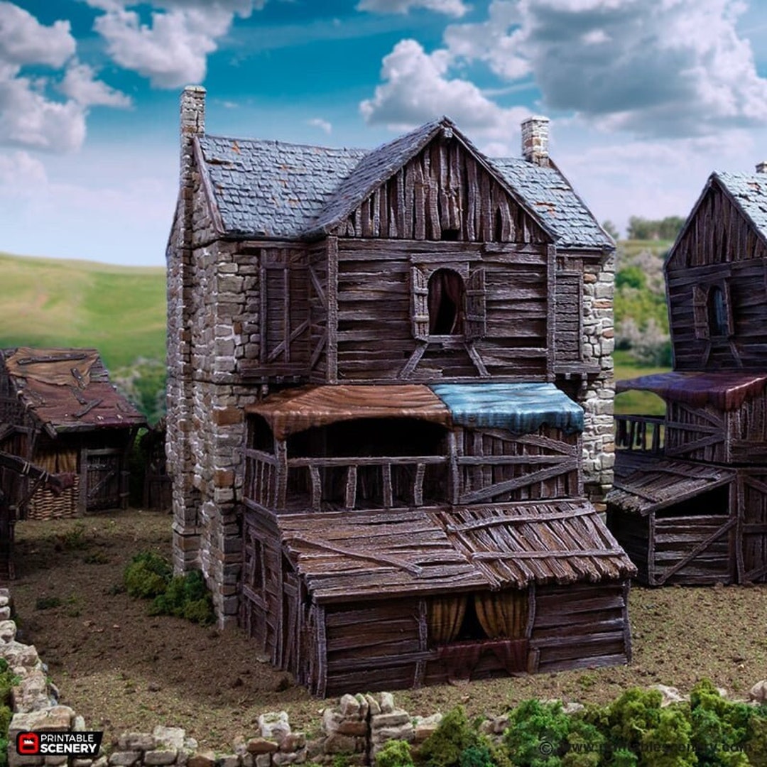 Slums of Flea Bottom No2 Dnd Terrain for Dungeons and Dragons Terrain ...