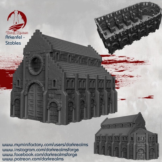 Dark Realms Arkenfel Chapel Church Dnd Miniature Terrain for - Etsy