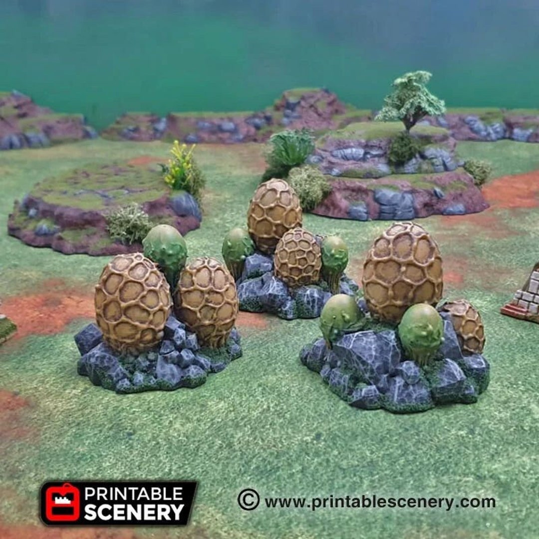 Eden Alien Spudlings Dnd Miniature Terrain Set Dnd Terrain for Dungeons ...