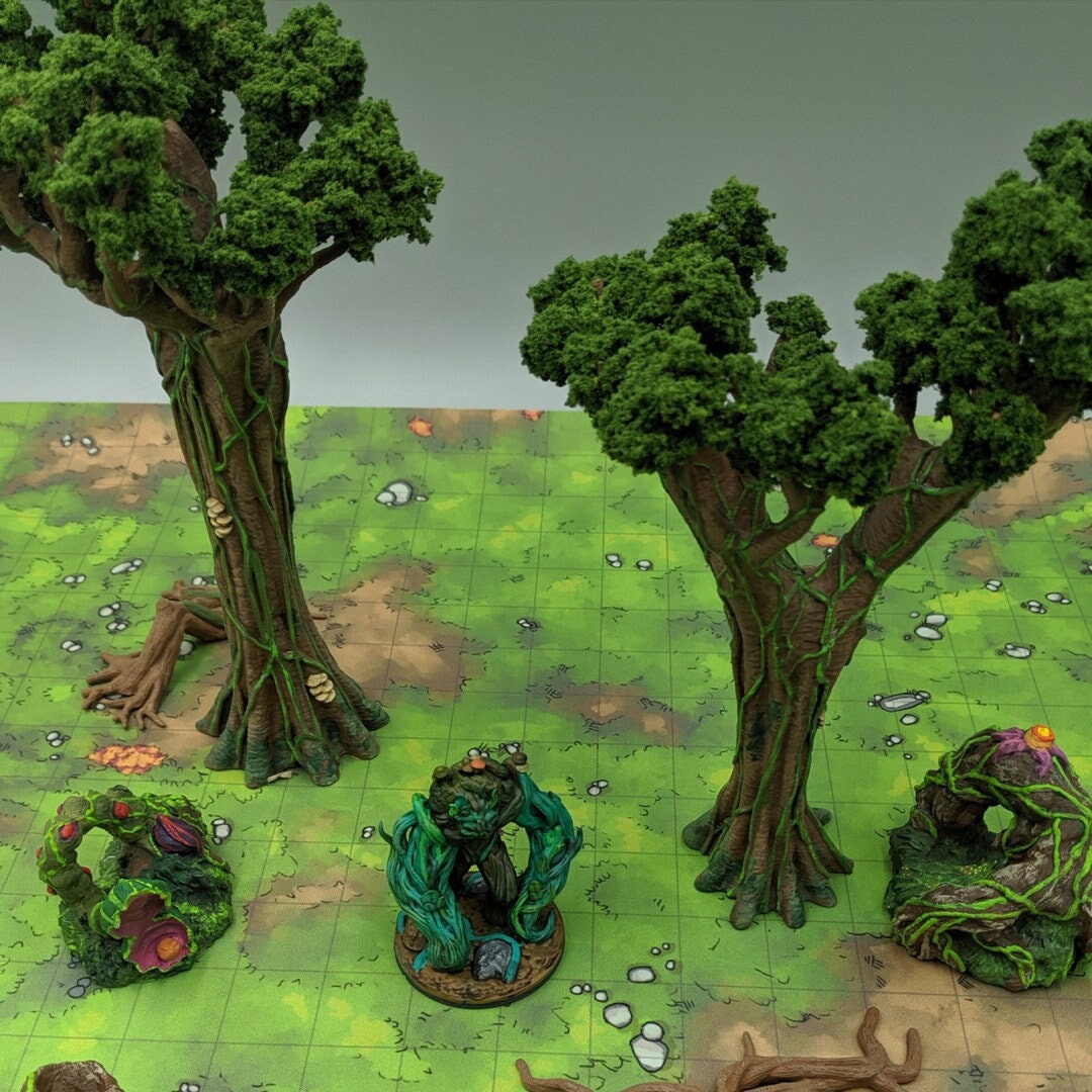 Jungle Trees Set Dnd Terrain for Dungeons and Dragons Terrain, D&D, D ...