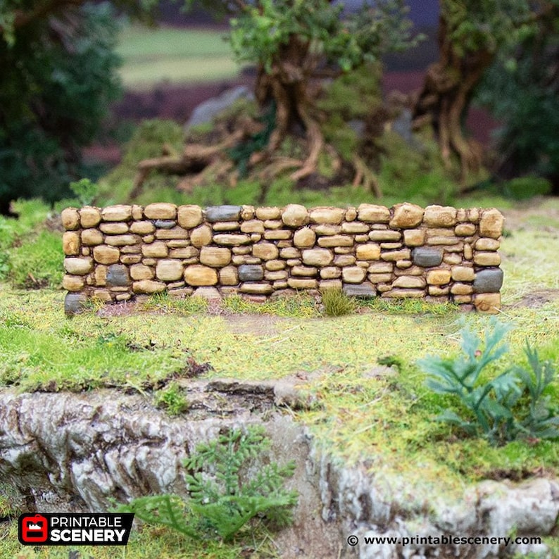Hagglethorn Hollow Stone Walls Dnd Miniature Terrain for - Etsy