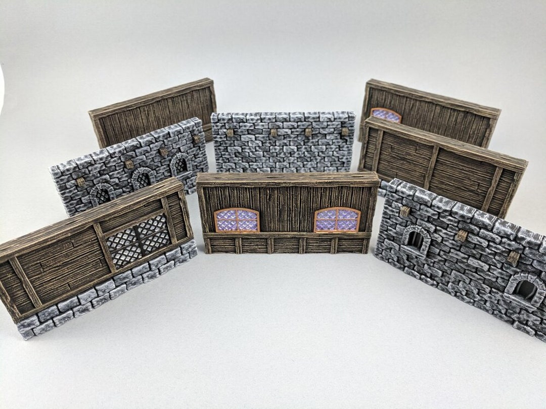Medieval Town Shop Front Set 2 Dnd Terrain, Dungeons and Dragons ...