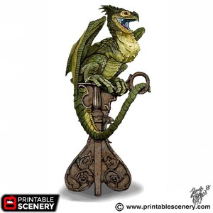 Dragon Handler Dwarf Dnd Miniature Terrain Set, Resin Miniature ...