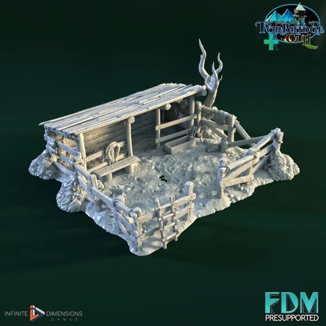 Torbridge Donkey Paddock Terrain Dnd Miniature Terrain for Dungeons and ...