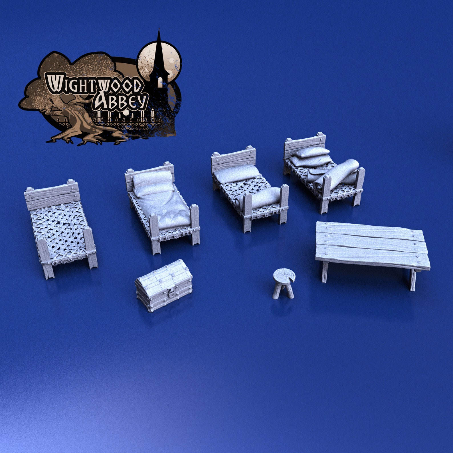 Dormitory Furnishings Set Dnd Miniature Terrain | Dungeons and Dragons ...