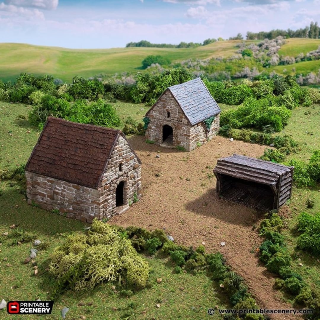 Small Rustic Barns Dnd Terrain for Dungeons and Dragons, D&D, D and D ...