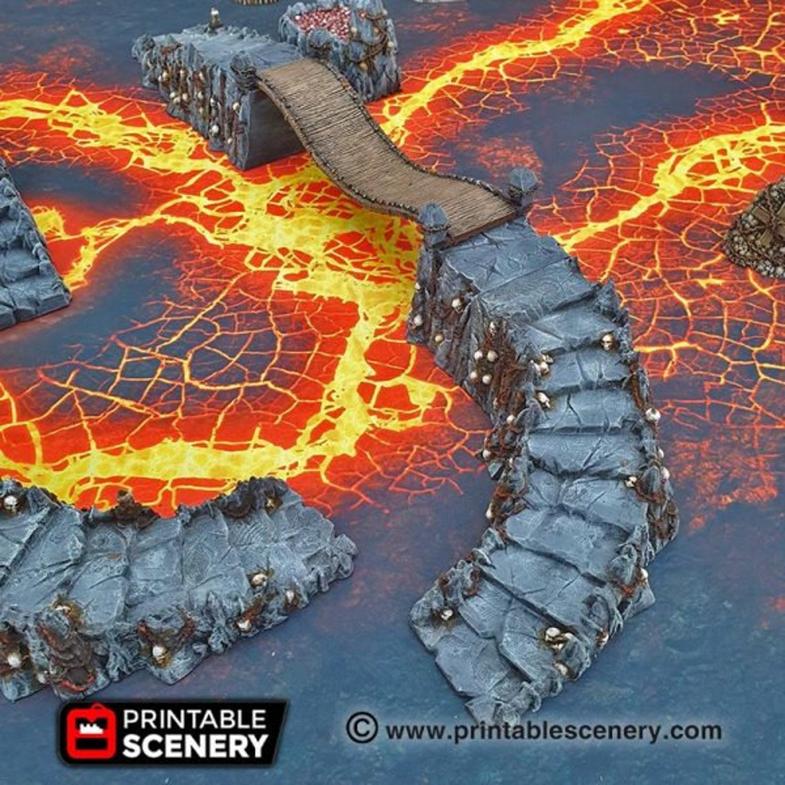 DnD Terrain Stairway To Hell DnD D&D 28mm Miniature RPG | Etsy