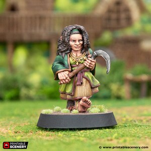 Flora Diggins Halfling Dnd Miniature Terrain Set, Resin Miniature ...
