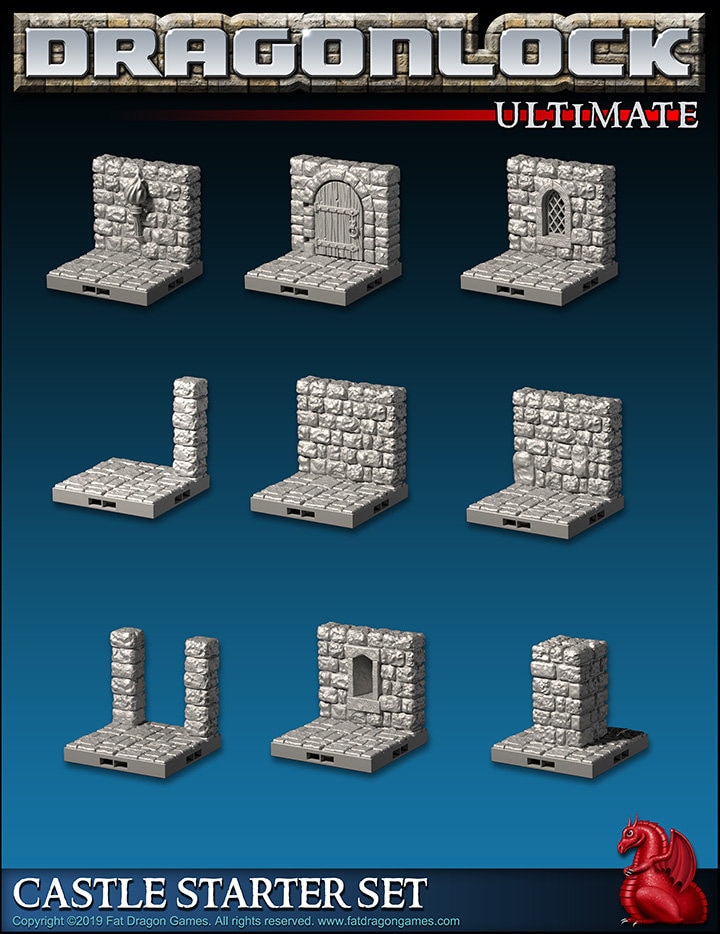 Dnd Terrain Castle Set Dnd Terrain Pathfinder D and D - Etsy