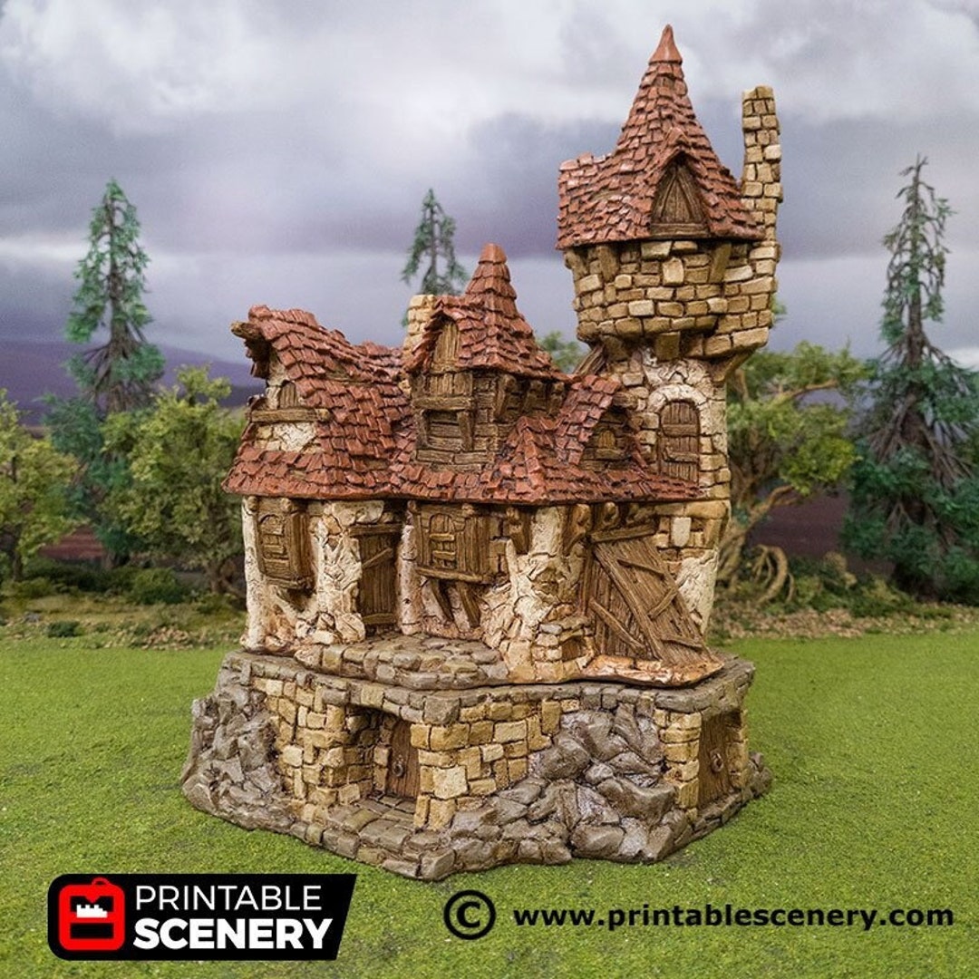 Hagglethorn the Guildhall Set Dnd Miniature Terrain for Dungeons and ...
