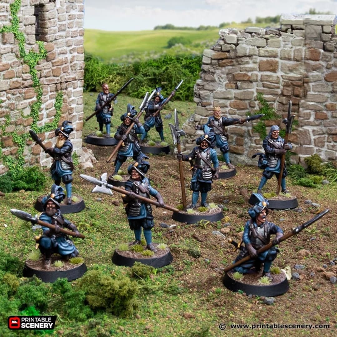 Kings Guard and Freeguild Dnd Miniature Set Dnd Terrain for Dungeons ...