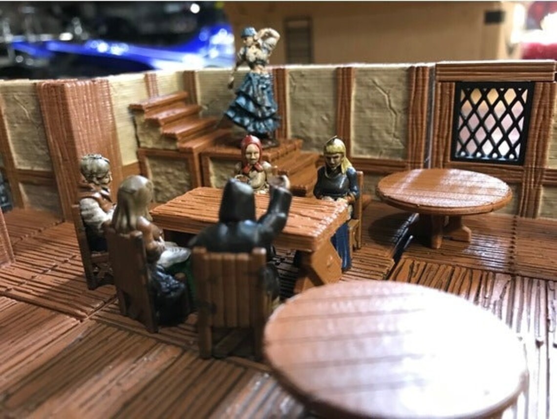 28mm 32mm Tavern Patrons DnD Miniature Pathfinder | Etsy