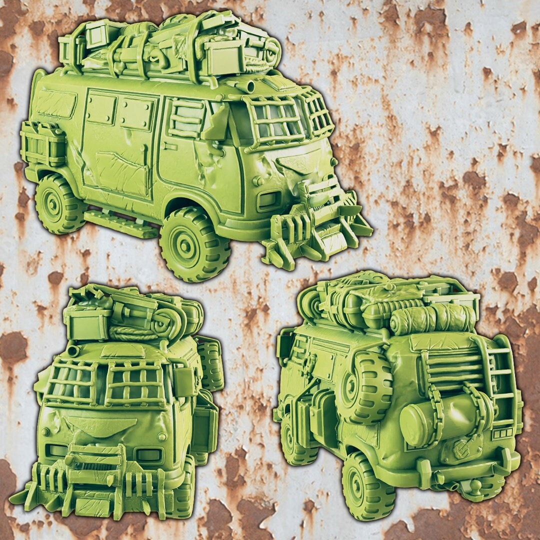 Wasteland Retro Camper for Dungeons and Dragons Terrain, Gaslands, Post ...