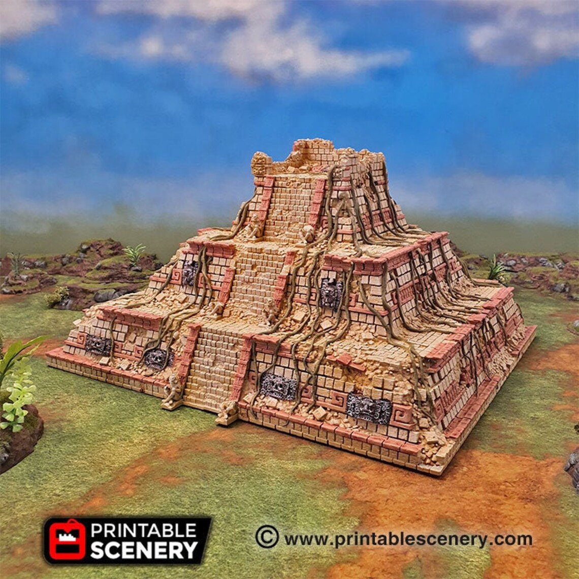 Pyramid of New Eden Dnd Miniature Terrain for Dungeons and - Etsy UK