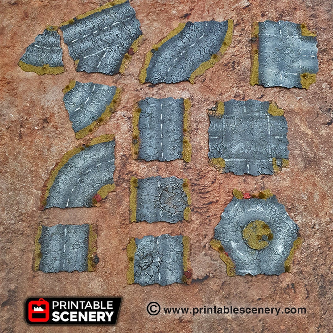 Desert Roads for Terrain, Gaslands, Post Apocalyptic, Dnd, D&D ...