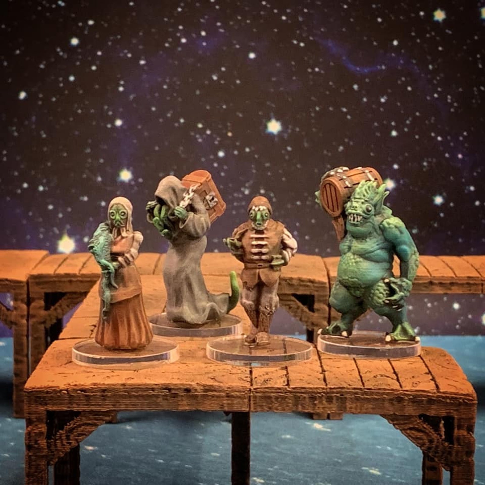 28mm | 32mm Monster Sea Siders Dnd Miniature Pathfinder Miniature Fishy ...