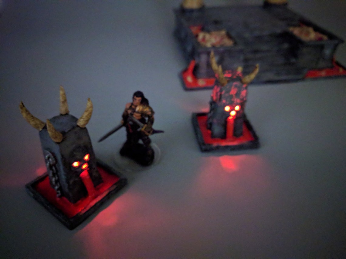 Evil Abyss Blood and Bone Dnd Miniature Terrain Dungeons and | Etsy