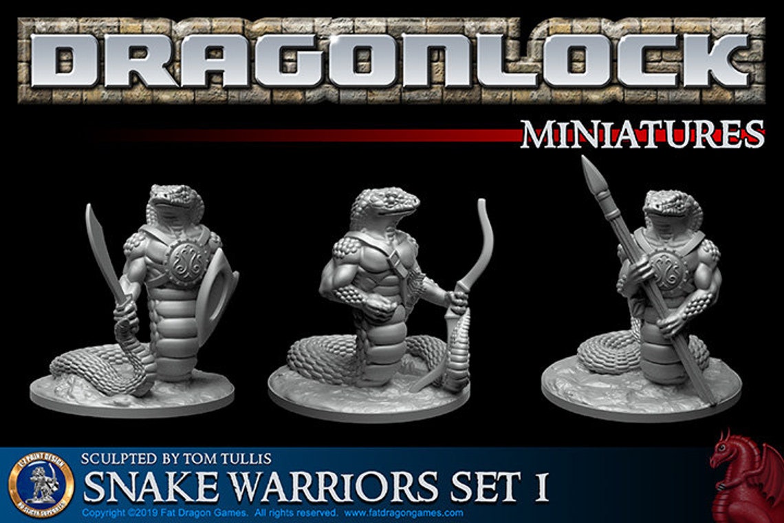 Dnd Miniature Snake Warriors Dnd Pathfinder Pathfinder - Etsy