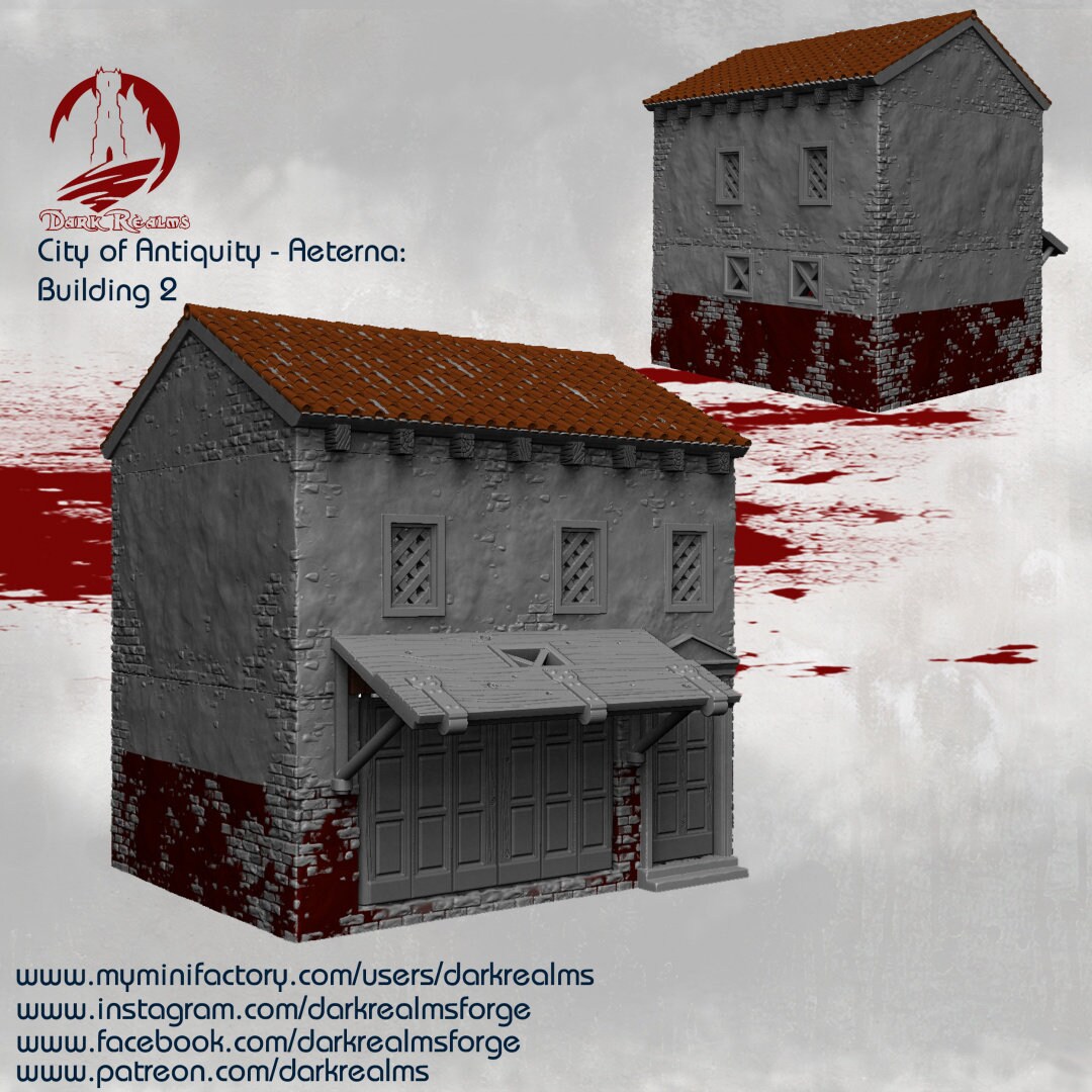 Dark Realms Aeterna Building 2 Dnd Miniature Terrain for Dungeons and ...
