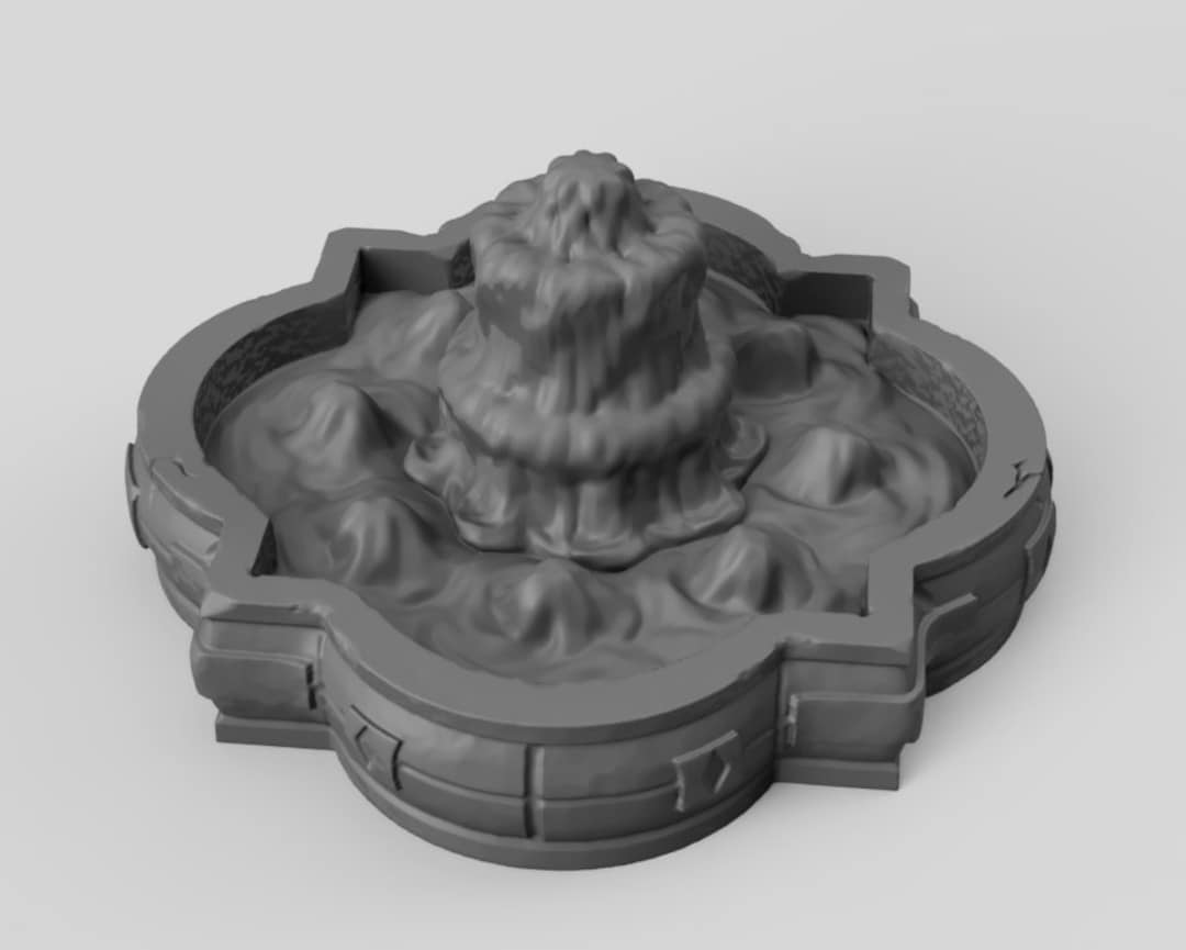 Scorching Sands Desert Grand Water Fountain Dnd Miniature Terrain for ...