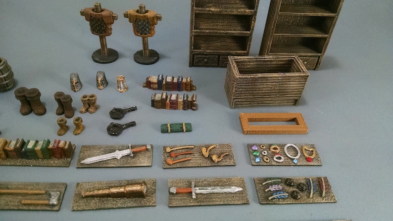 General Store Shelf Modular Dnd Miniature Terrain, Dungeons and Dragons ...