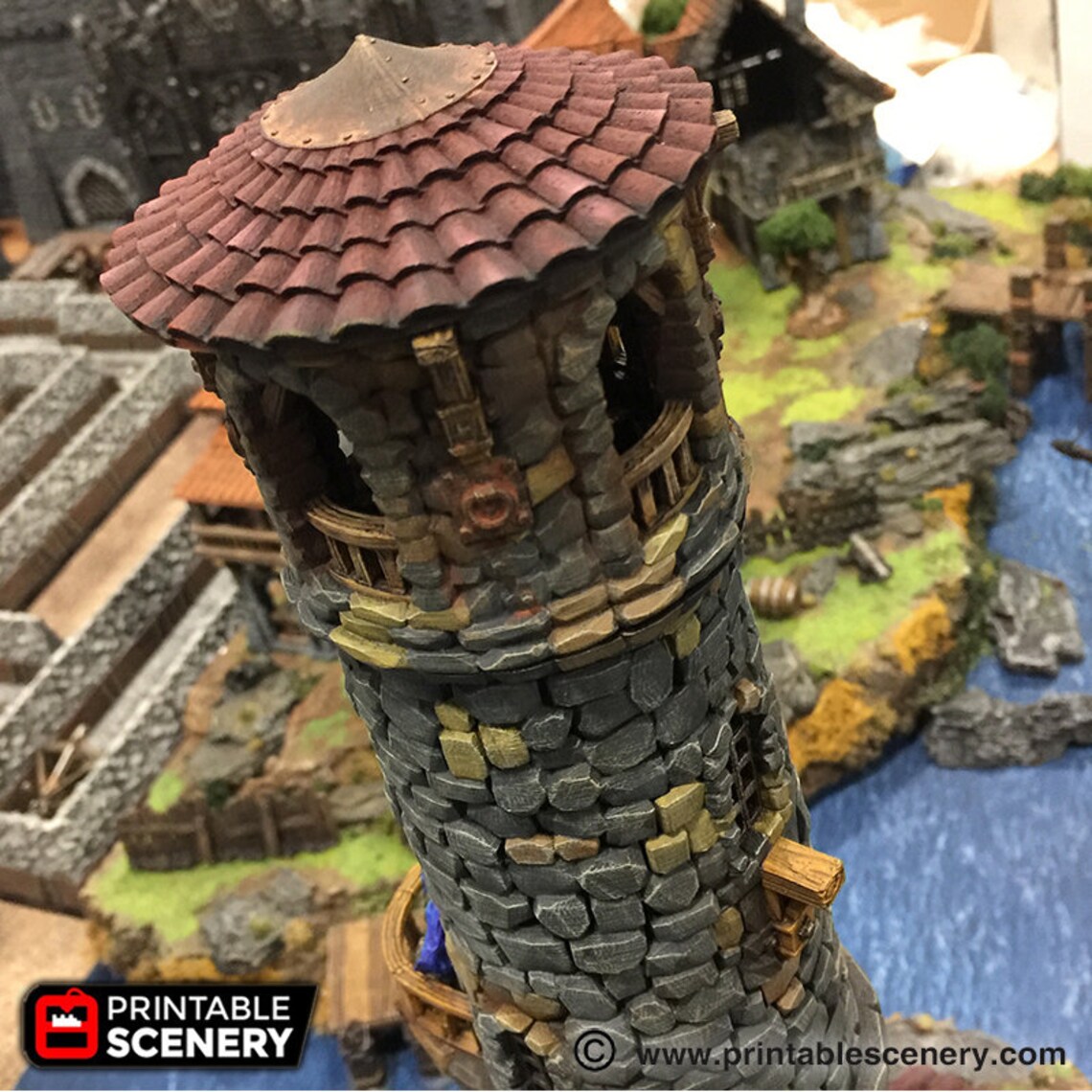 The Lost Island Lighthouse Dnd Miniature Terrain for Dungeons | Etsy