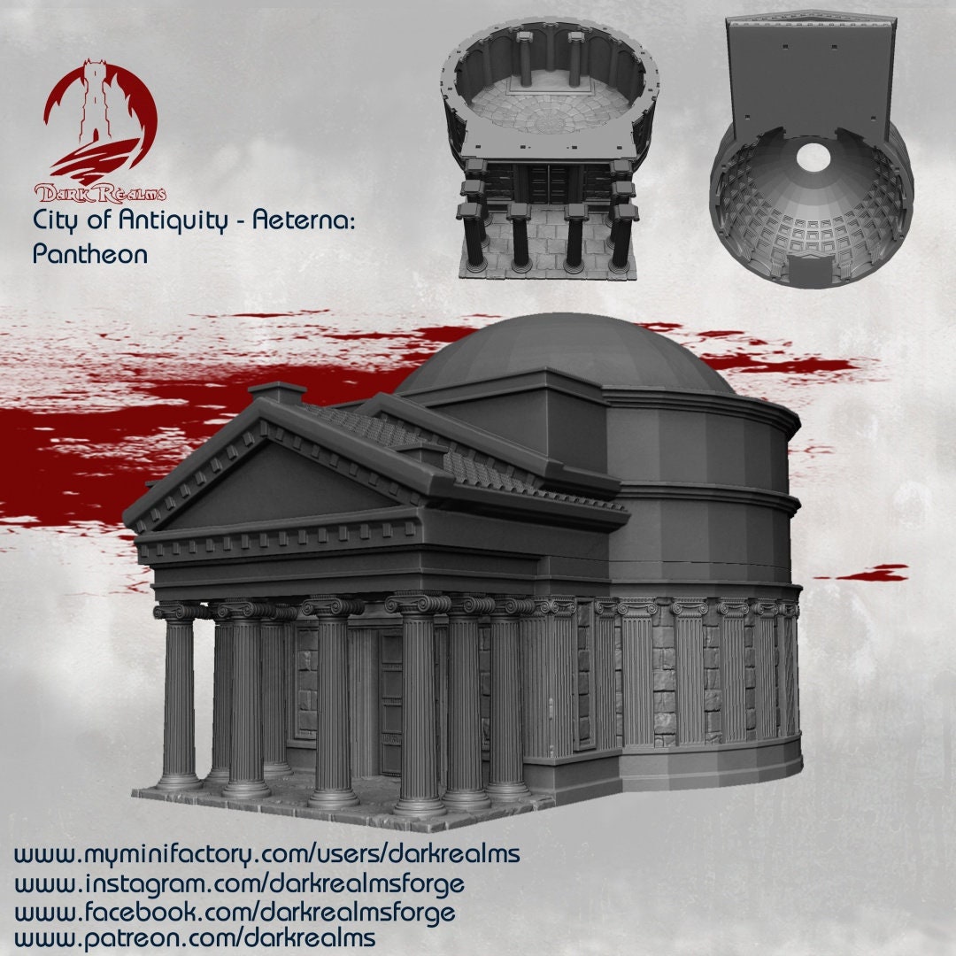 Dark Realms City of Antiquity Aeterna Pantheon Dnd Miniature Terrain ...