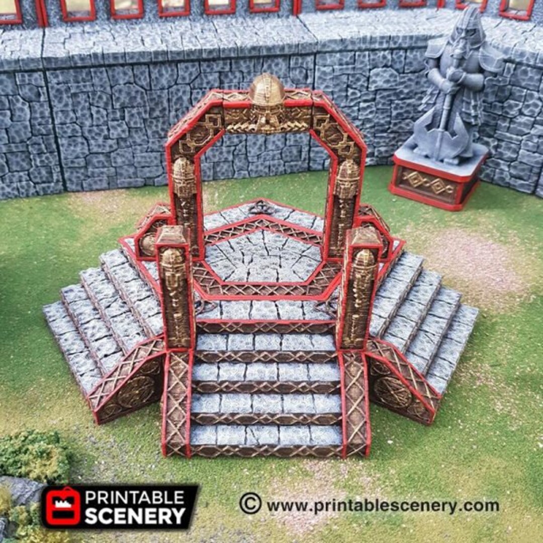 Dnd Terrain Dwarf Dwarven Portal | Dnd D&D 28mm Miniature Terrain ...