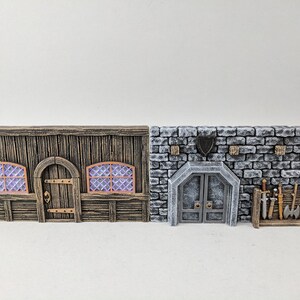 Medieval Town Shop Front Set 1 Dnd Terrain, Dungeons and Dragons ...