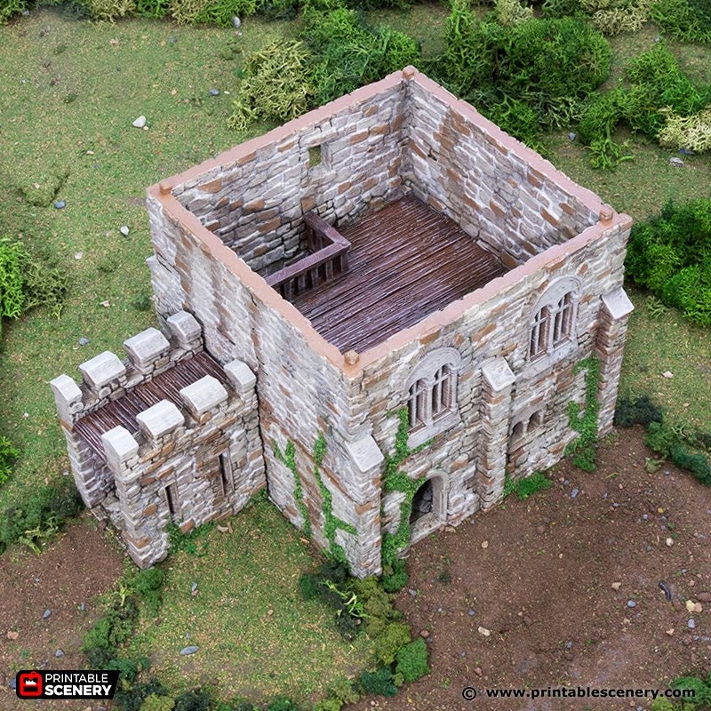 Norman Square Keep Dnd Terrain for Dungeons and Dragons, D&D, D and D ...