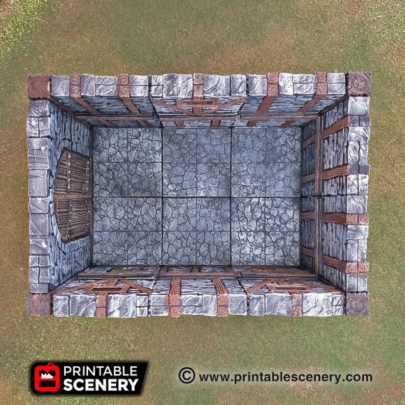 Stone Barn Tiles Dnd Miniature Terrain Dungeons and Dragons - Etsy