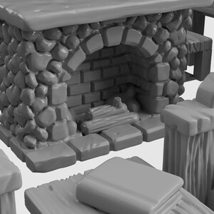 Tavern Furniture Set Dnd Miniature Terrain, Dungeons and Dragons, D&D ...