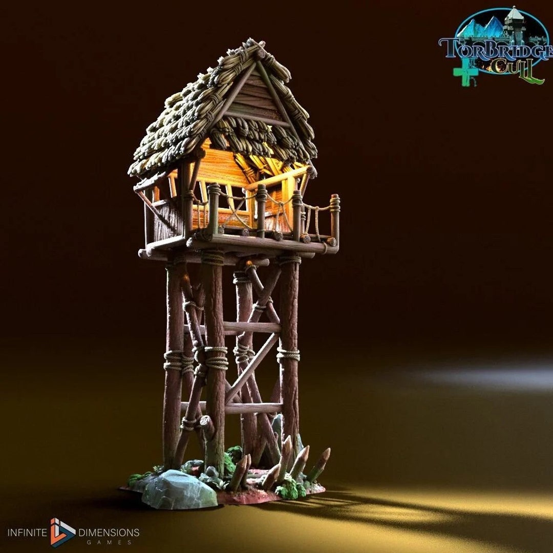 Torbridge Lonely Watchtower Set Dnd Miniature Terrain for Dungeons and ...