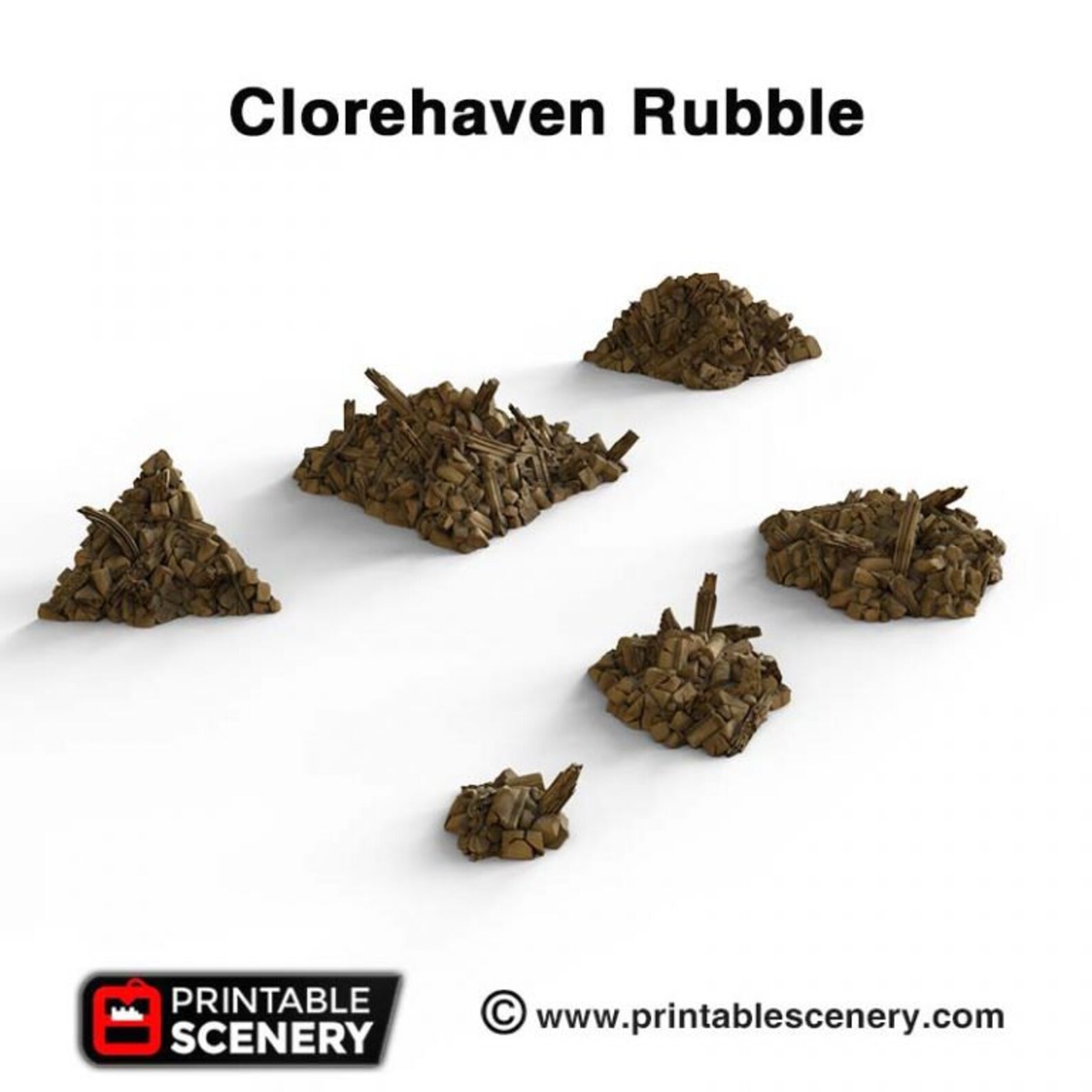 Dnd Terrain Clorehaven Rubble Fantasy Goblin Dwarve Elves | Etsy