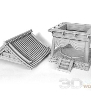 Japan Samurai Sumo Ring Dnd Miniature Wargaming Terrain for Dungeons ...