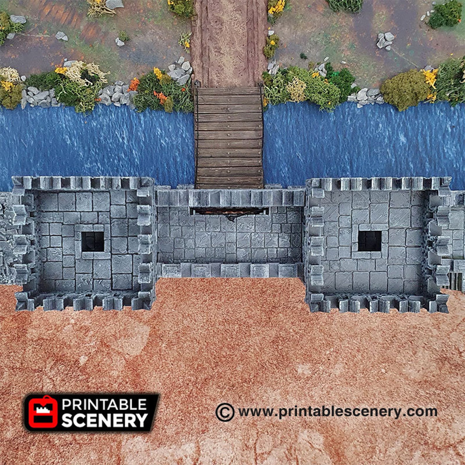 Winterdale Port Gatehouse Dnd Miniature Terrain for Dungeons and ...