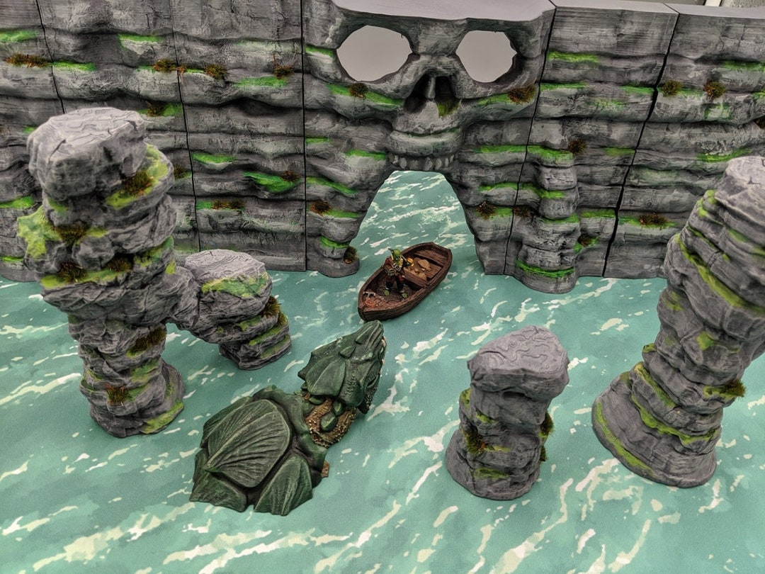 Modular Sea Cliff Walls Set Dnd Miniature Terrain for Dungeons and ...