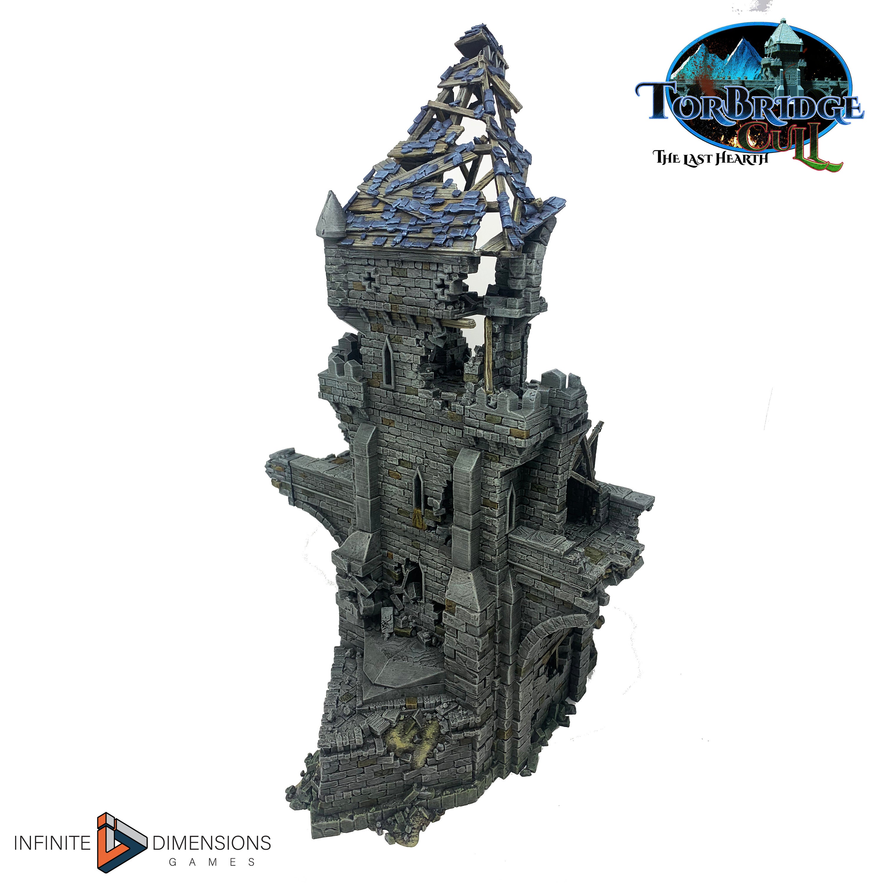 Torbridge Ruined Tower Bridge Set Dnd Miniature Terrain for - Etsy