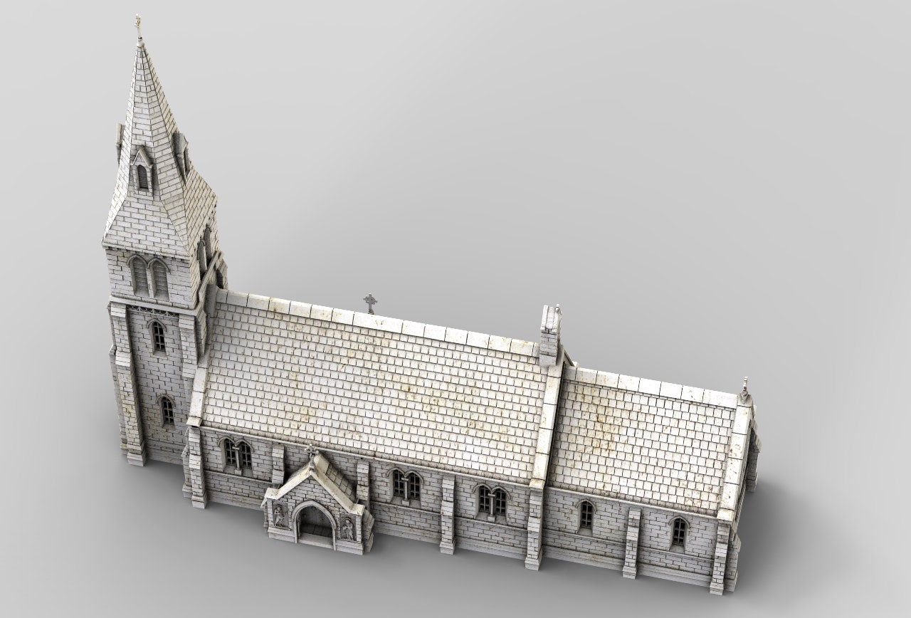 Medieval Church Dnd Miniature Terrain for Dungeons and - Etsy UK