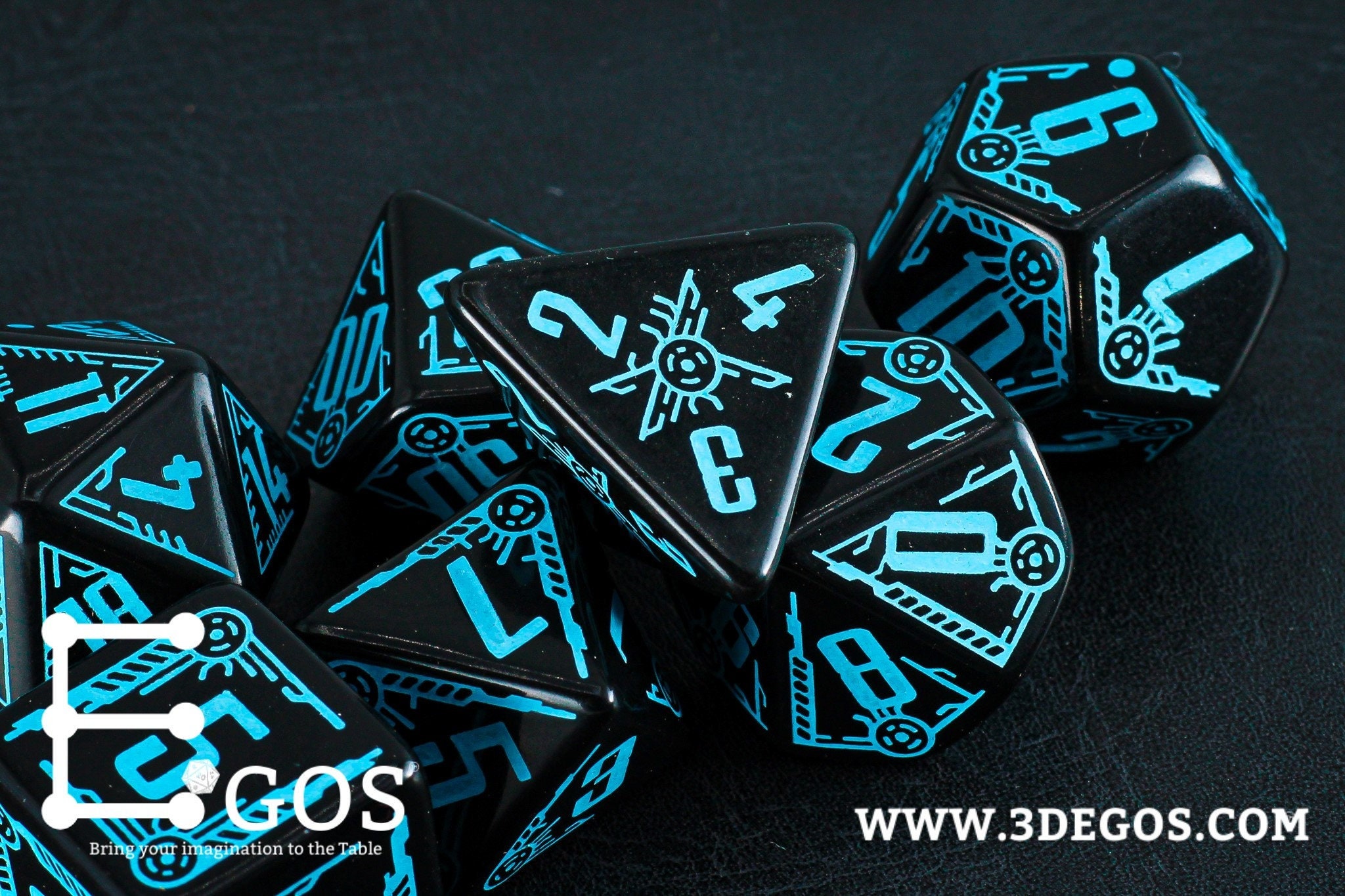 Pathfinder Tower Warhammer Fit in Dice Box D20 Polyhedral Resin Dice ...