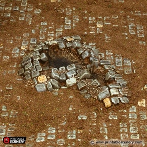 Meteor Craters Dnd Miniature Terrain, Dungeons and Dragons Terrain ...