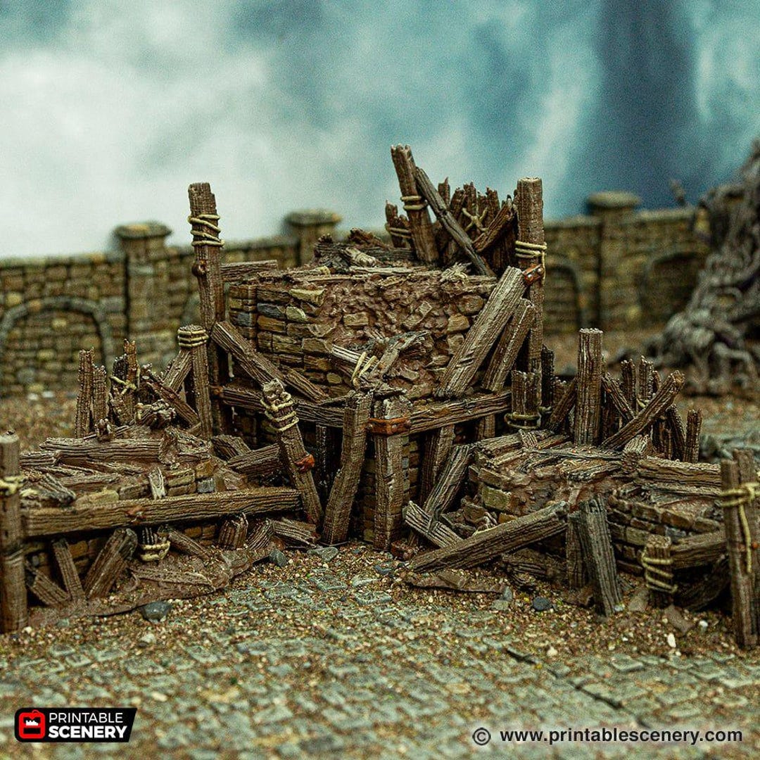 Ruined Ramshackle Ramparts Dnd Terrain, Dungeons and Dragons Terrain ...