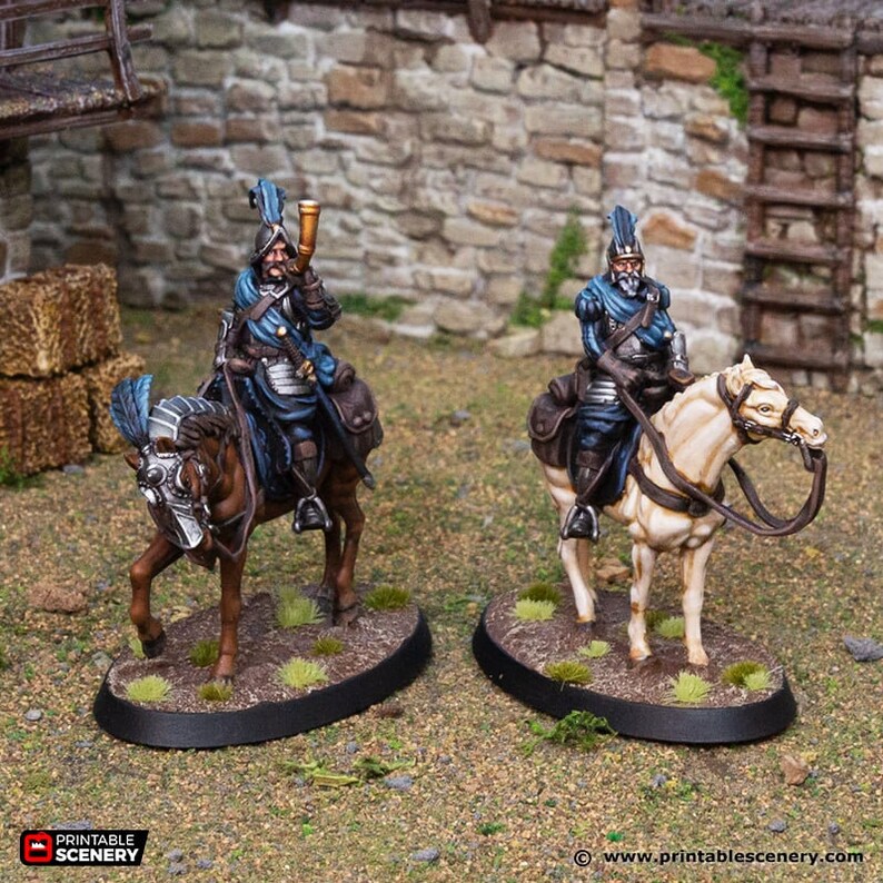 Mounted Fusiliers and Crossbowmen Set Dnd Terrain for Dungeons and ...