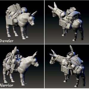 Pack Mules Dnd Miniature Terrain 15mm 28mm 32mm | D&D, Dungeons and ...