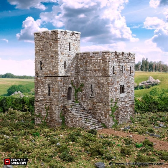 Norman Stone Fort Dnd Terrain for Dungeons and Dragons D&D D - Etsy