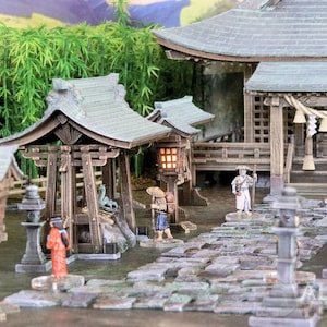 Japan Shrine Set Dnd Miniature Wargaming Terrain for Dungeons and ...