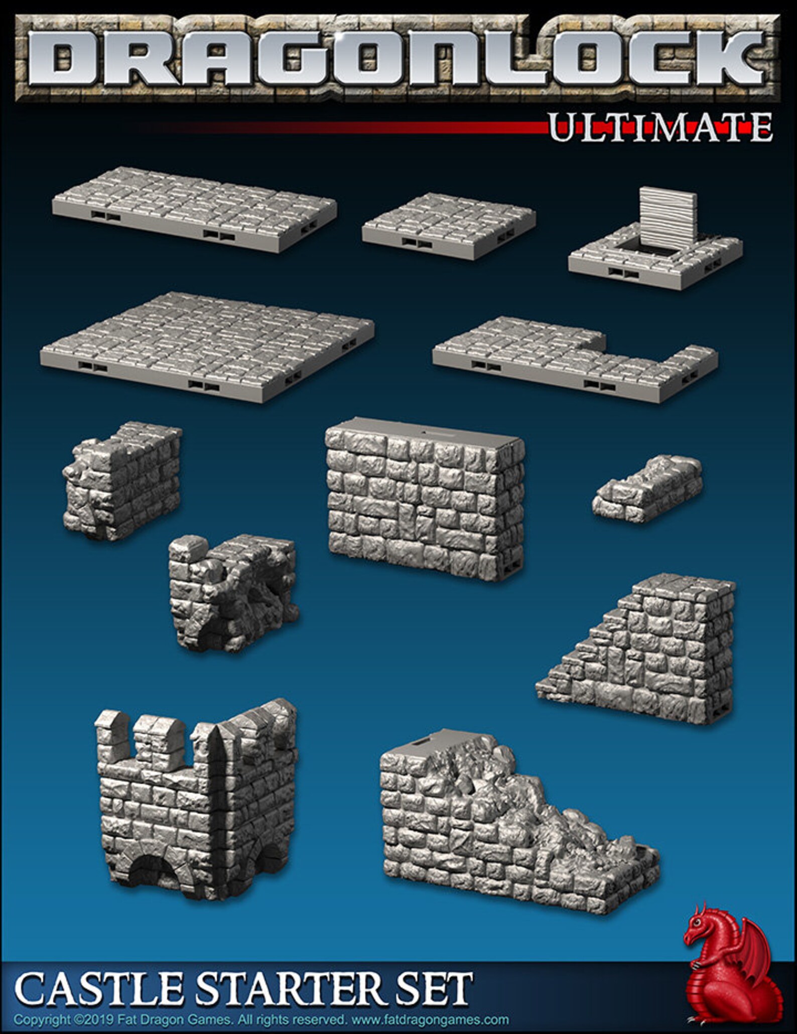 Dnd Terrain Castle Set Dnd Terrain Pathfinder D and D - Etsy