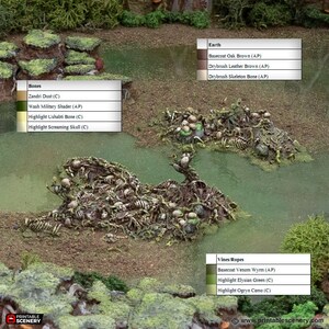 Gloaming Swamp Death Marsh Mounds Set Dnd Terrain, Dungeons and Dragons ...